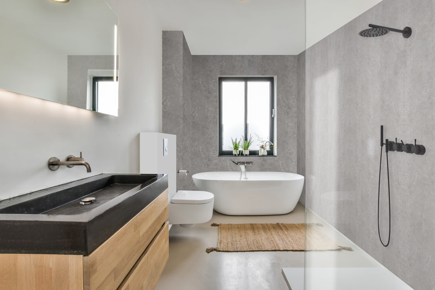 1m x 2.4m Grey Concrete Matt – SV Panels